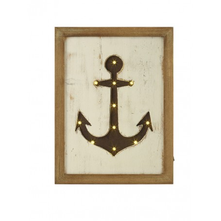 CUADRO LUMINOSO ANCLA MARINA 40X30 cm – La Ruta de las Indias
