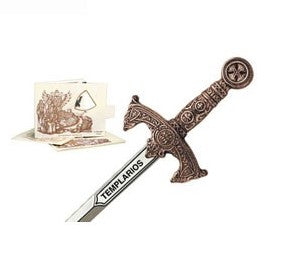 MINI ESPADA TEMPLARIOS BRONCE – La Ruta de las Indias